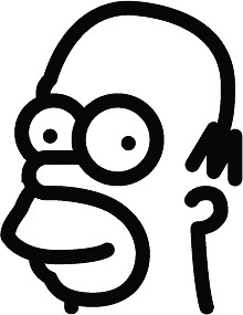 Homer Simpson Vinyl Sticker Decal 77x100mm | eBay