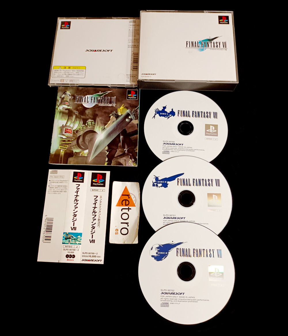 FINAL FANTASY VII 7 FF7 Sony Playstation PSX PS1 play1 JAP Complete ...