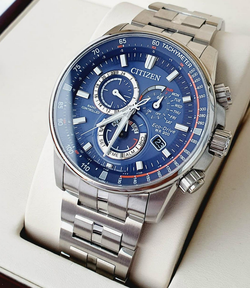 Citizen Eco-Drive PCAT CB5880-54L Sapphire Crystal Chronograph Blue ...