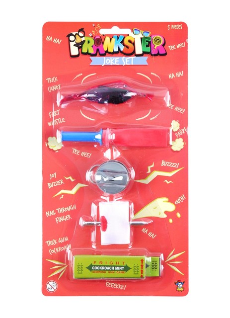 5pc Prankster Joke Set Practical Pranks Gags Tricks Kids Party Pocket ...