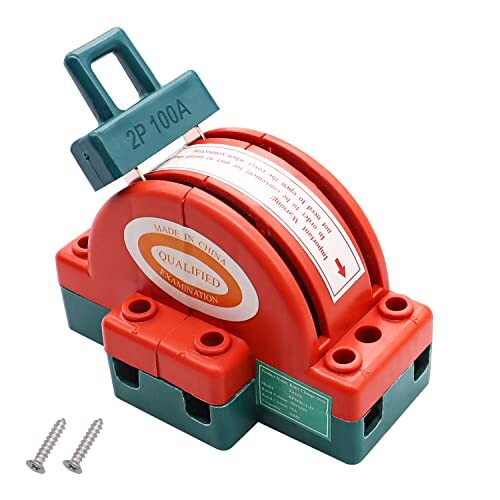 Disconnect Knife Switch 100A 220V 2 Pole Double Throw DPDT Power ...