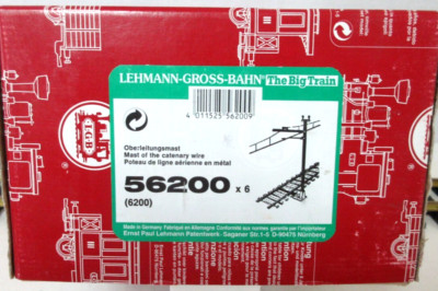 LGB 56200/6200 MODEL CATENARY MAST 6pcs NEW | eBay