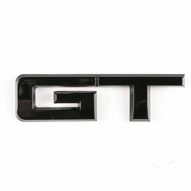 Gloss Black GT Emblem Badge For 2015-19 Ford Mustang Trunk Decklid ...