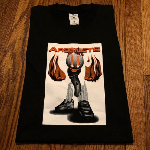 the arsonists as the world burns T-shirt vtg 90s rap underground hip ...