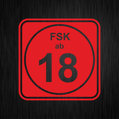 FSK 18 Games Spiele DVD Blu Ray Fahrzeug PKW Auto Vinyl Decal Sticker ...