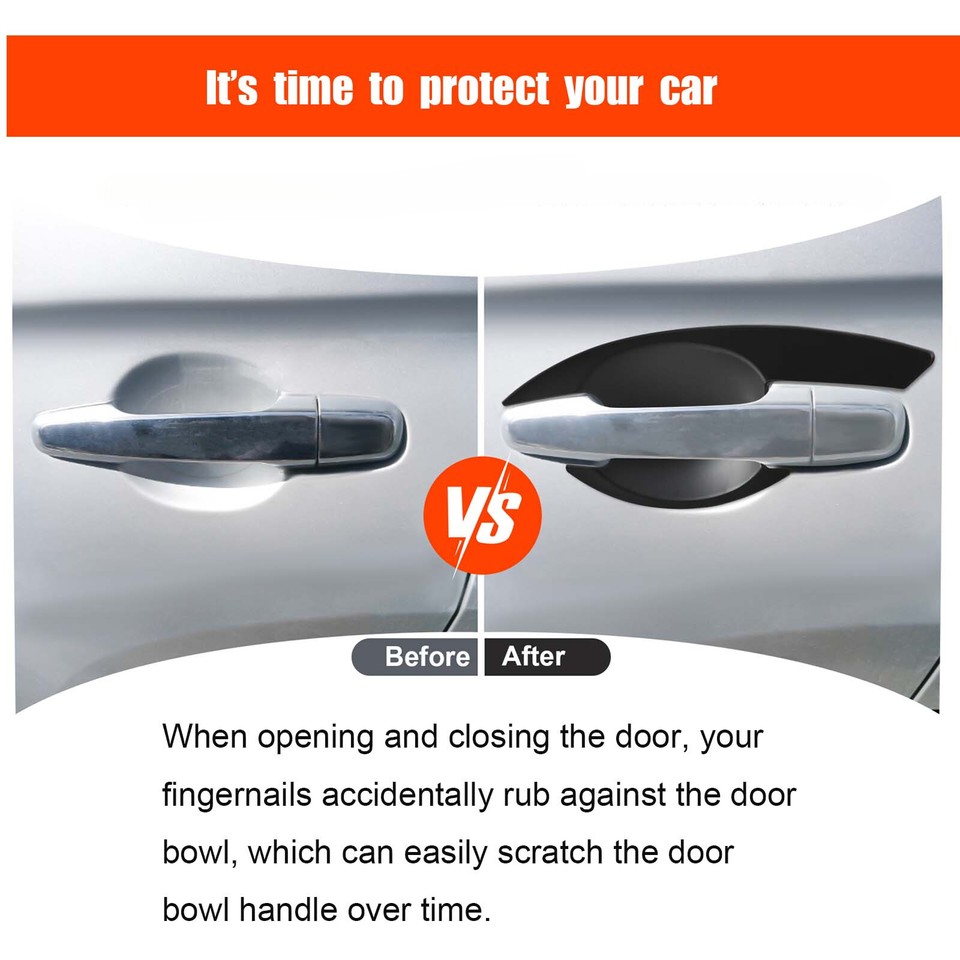 Door Handle Insert Cup Bowl Guard Protector Kit For Mitsubishi L200 ...