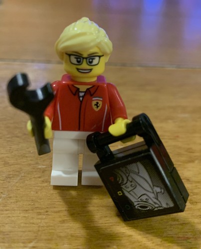 Lego Minifigures Ferrari Engineer 75882 Speed Champions Minifigure W ...