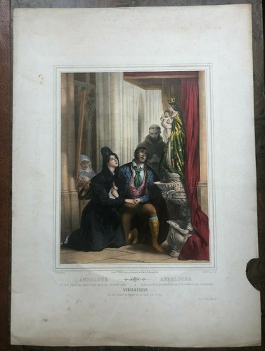 (Prints) Deveria A.Andalousian. She Who Received His Plighted Love ...