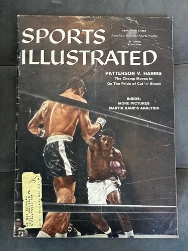 Floyd Patterson & Roy Harris Sports Illustrated, September 1, 1958 | eBay