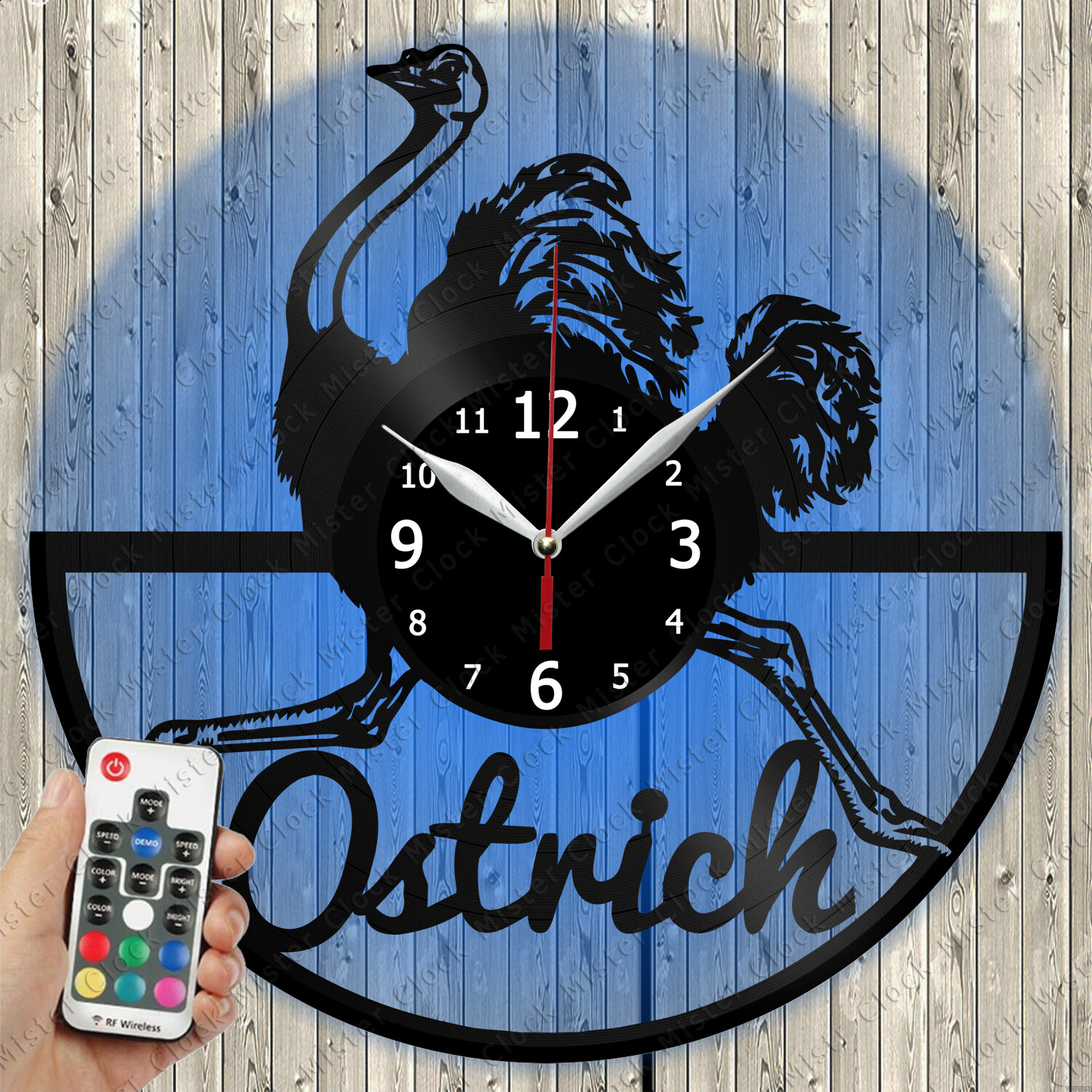LED Clock Ostrich LED Light Vinyl Record Wall Clock LED Wall Clock 2415 ...
