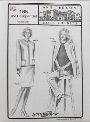 Ann Person Stretch and Sew #165 - The Designer Set : Top, Pants, Skirt ...
