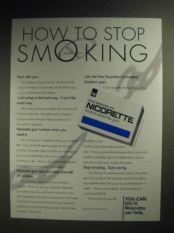 Nicotine Gum Ads
