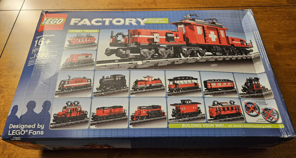 NEW Lego Factory Set 10183 Hobby Trains **BOX DAMAGE -see Pics ...