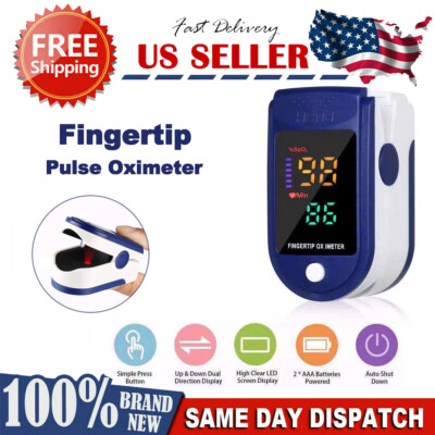Medical Finger Pulse Oximeter Blood Oxygen Sensor O2 SpO2 Monitor Heart ...