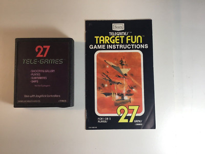 Target Fun (Atari 2600, 1977). TESTED AND WORKS. INSTRUCTION MANUAL ...
