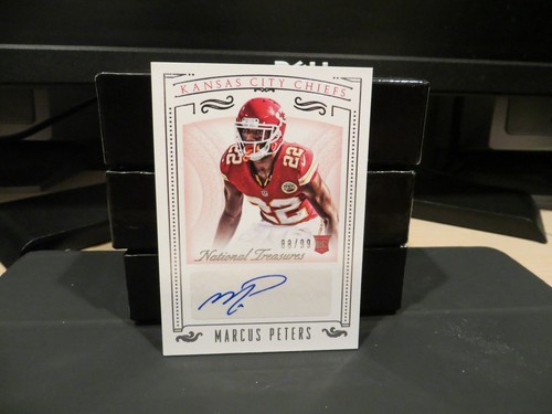 National Treasures Rookie Autograph Chiefs Marcus Peters 88/99 2015 | eBay