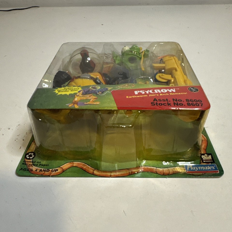 Psycrow Earthworm Jim 1994 Playmates Action Figure NEW SEALED | eBay