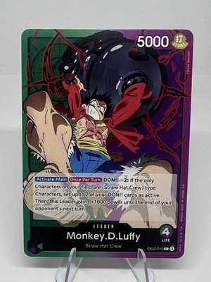 Monkey.D.Luffy EB02-010 One Piece Card - EB-02 Anime 25th Collection ...