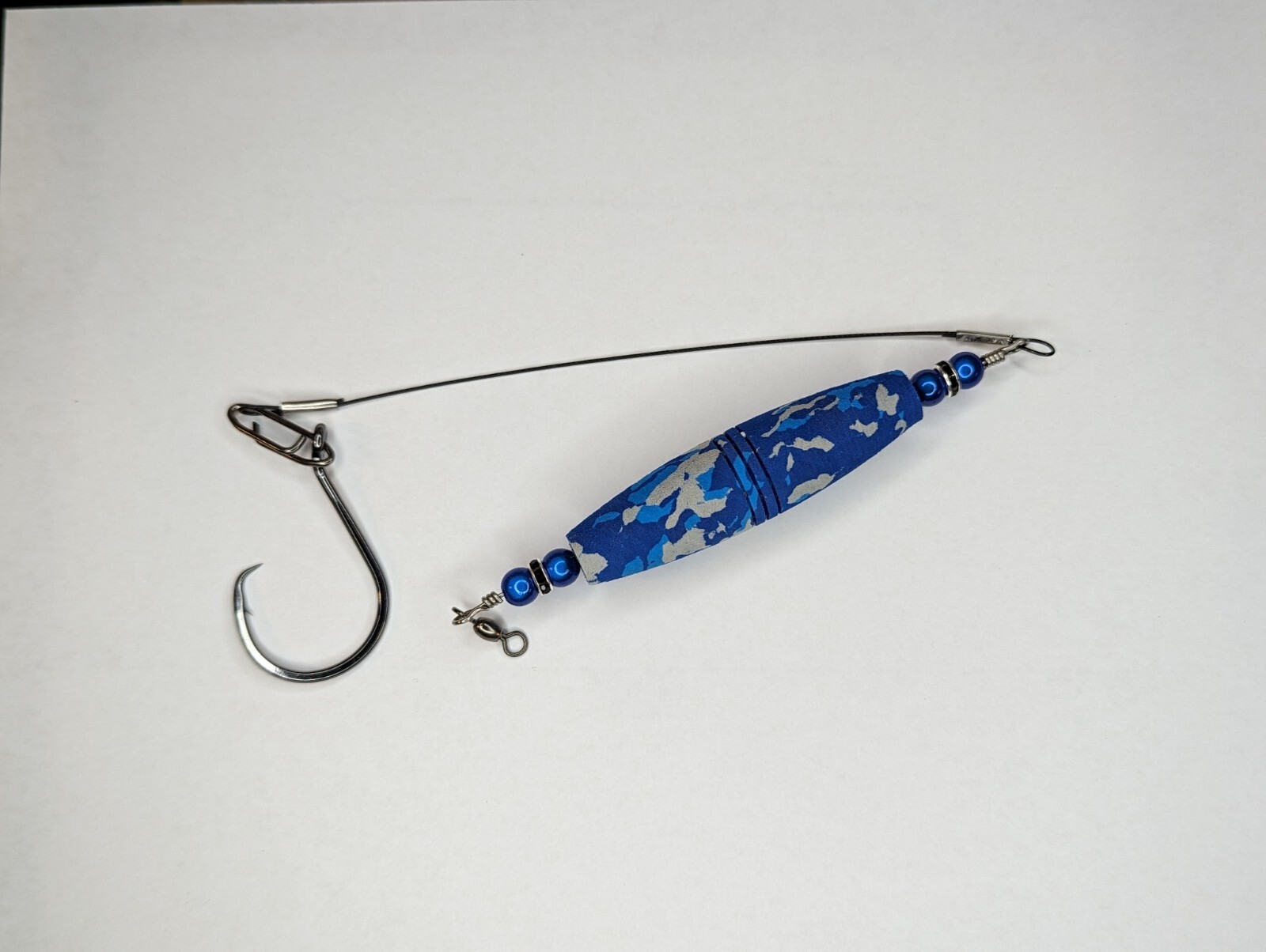 Blue Camo Catfishing Rig EVA Foam Float Circle Hook BKK | eBay