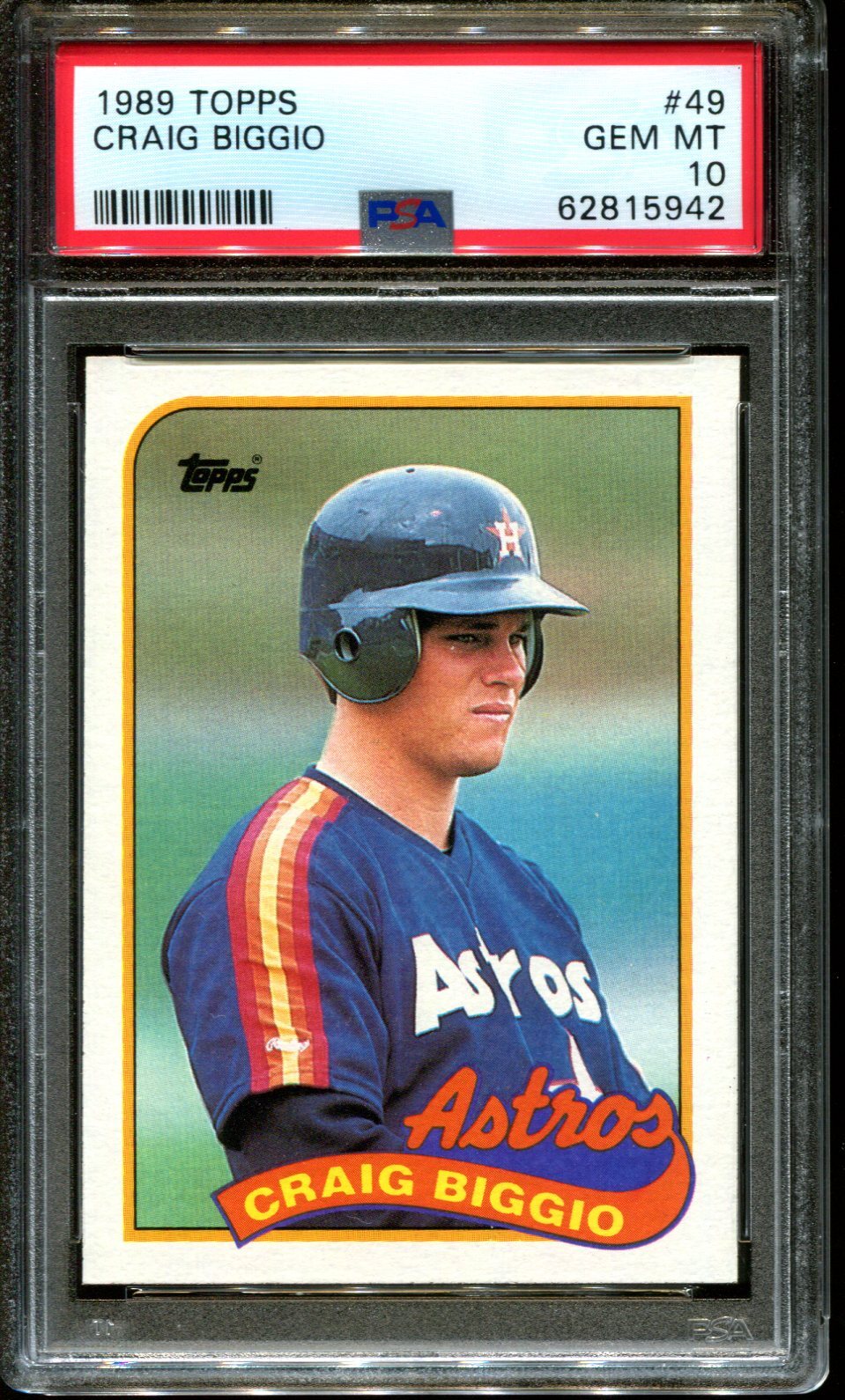 Craig Biggio 1989 Topps #49 Base Price Guide - Sports Card Investor