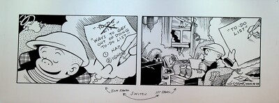 Nancy Comic Strip Original Art Guy Gilchrist March 18 2009 To Do List ...