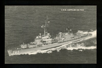 Military Ship postcard USN Navy Artvue USS Keppler DD-765 | eBay