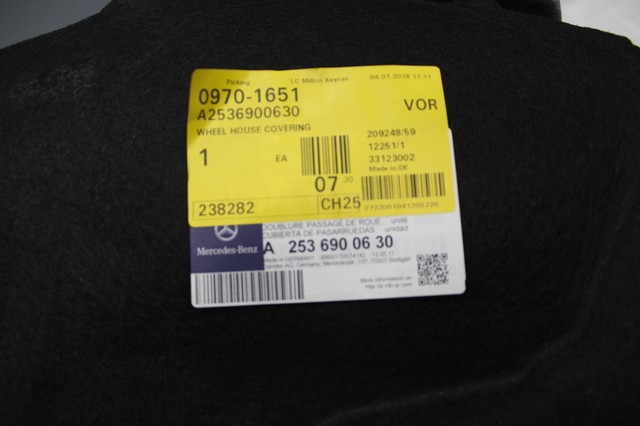 Mercedes-Benz GLC X253 Rear Right Side Wheel Arch Housing A2536900630 ...