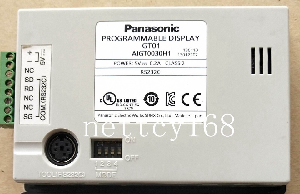 #2617-Panasonic Programmable Display GT01 AIGT0030H1 New In Box | eBay