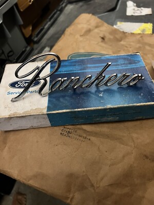 NOS 1970-71 Ford Ranchero Front Fender Emblem D0OZ-16098-F | eBay
