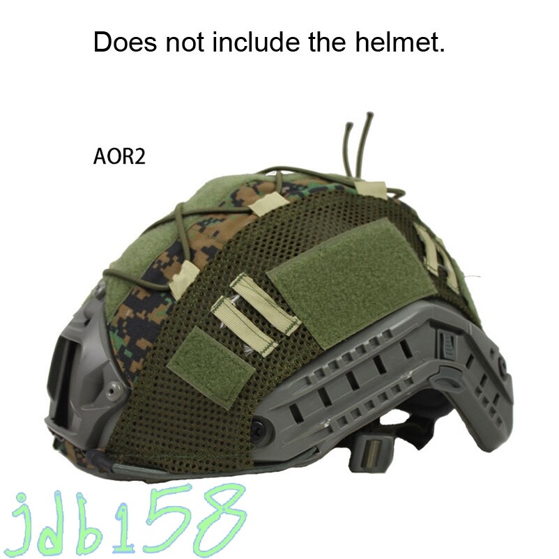 Tactical Helmet Cover Cloth Camouflage MC Green EMR Digital For FAST ...