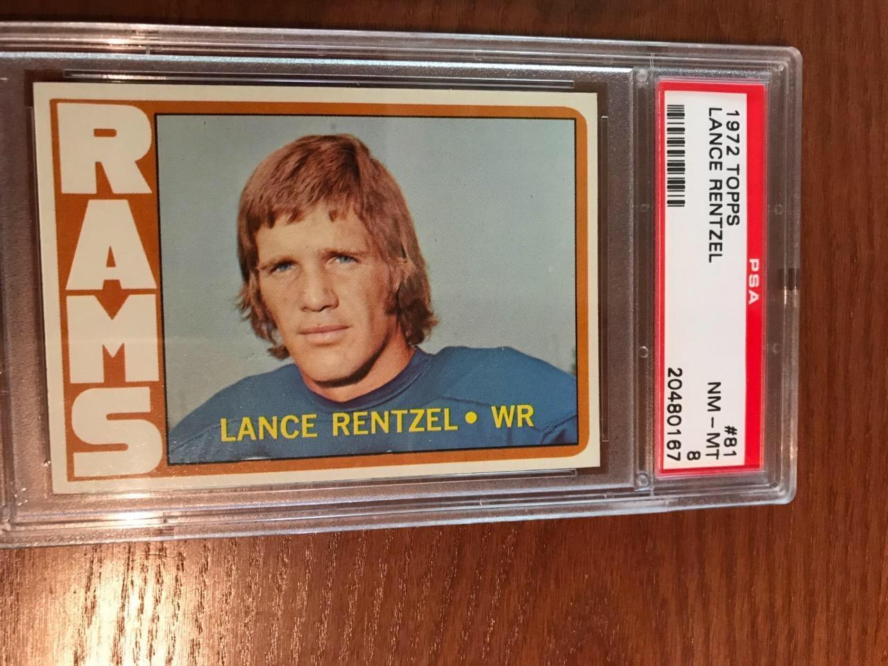 1972 Topps Football PSA 8 #81 Lance Rentzel | eBay