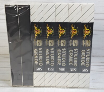MGM Studio Grade Blank VHS 7 Pack Brand New SEALED T-120 High Grade | eBay