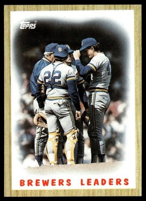 1987 Topps Brewers Leaders - Jaime Cocanower/Charlie Moore/Paul Molitor ...
