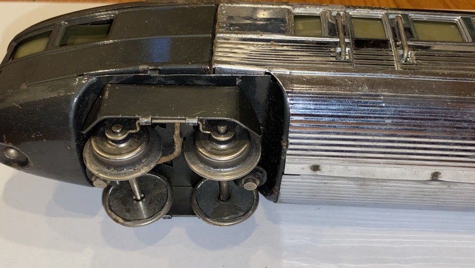 Vintage Lionel Prewar O Gauge Flying Yankee 618 Chrome Observation ...