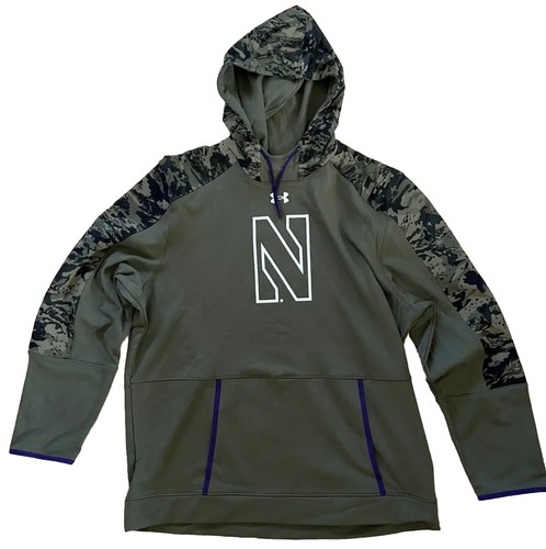 New Under Armour Northwestern Hoodie NU Jacket Camo NWT $89 Men's Size ...