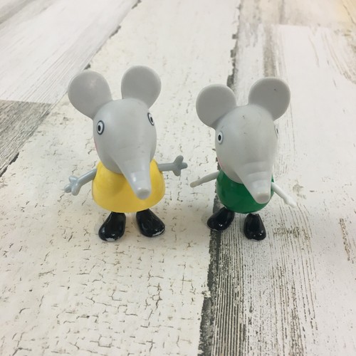 Peppa Pig Emily and Edmond Elephant Brother Lot of 2 Friends Figures ...