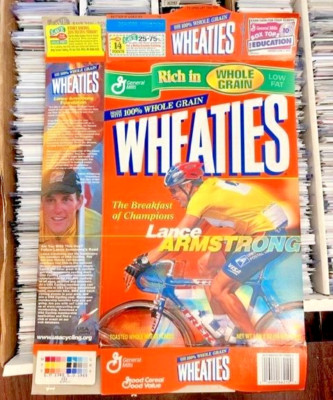 General Mills Wheaties Cereal Box Lance Armstrong Comeback Kid ...