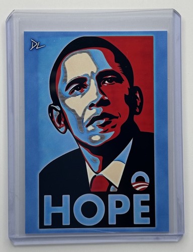 Barack Obama Limited Edition Artist Signed “Hope” Trading Card 6/10 | eBay