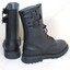 Black Leather French Army Ranger Buckle Boots - Mens Combat Military ...