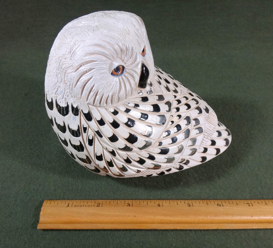 ARTESANIA RINCONADA Ceramic Art ltd ed LARGE SNOW OWL retired URUGUAY ...