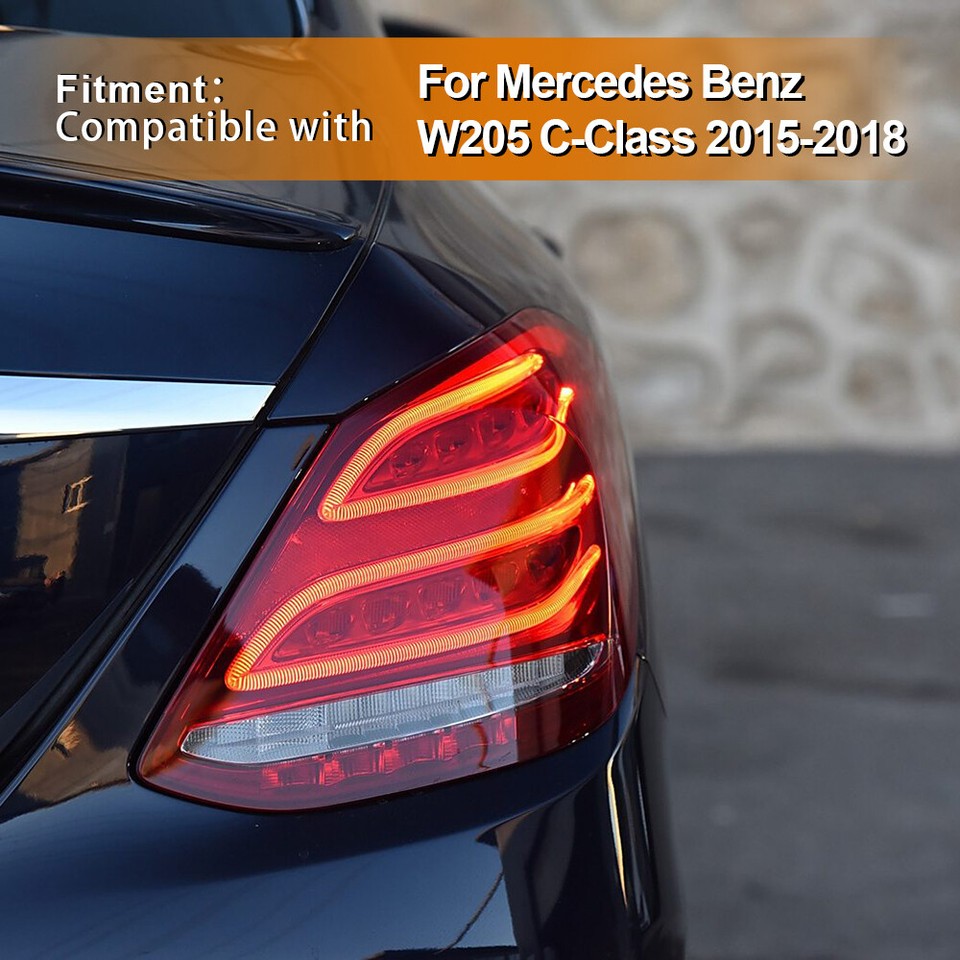 Tail Light For 2015-2018 Mercedes Benz W205 C250 C300 C400 Rear Lamp ...