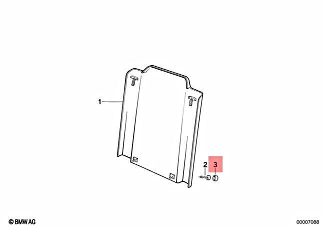 Genuine BMW Door Trim Panel Trunk Trim Screw Cover Black 51161949793 | eBay