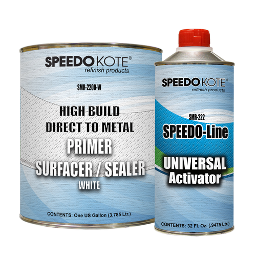 DTM High Build 2.1 VOC 2K Urethane Primer White Gallon Kit, SMR-2200W ...