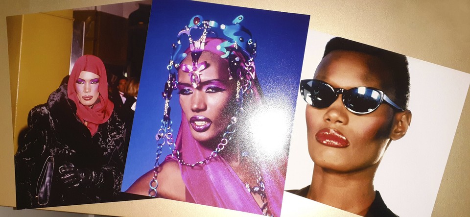 3 Vintage Grace Jones color photos 1980s size 8X10 | eBay