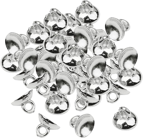 200X Ball Pendant End Cap Craft Bell Shape Bead Caps Jewelry Making ...