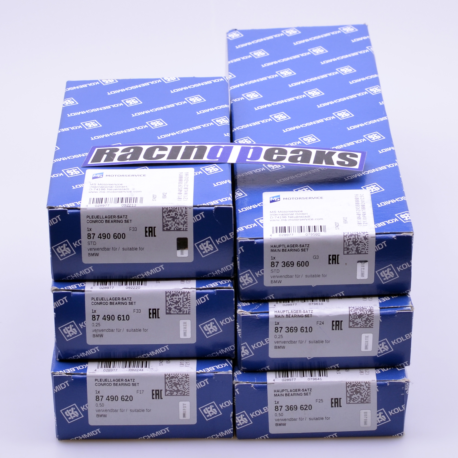 BMW M54 M52 M50 M20 S50B30US S52B32US main & con rod bearings 87369600 ...