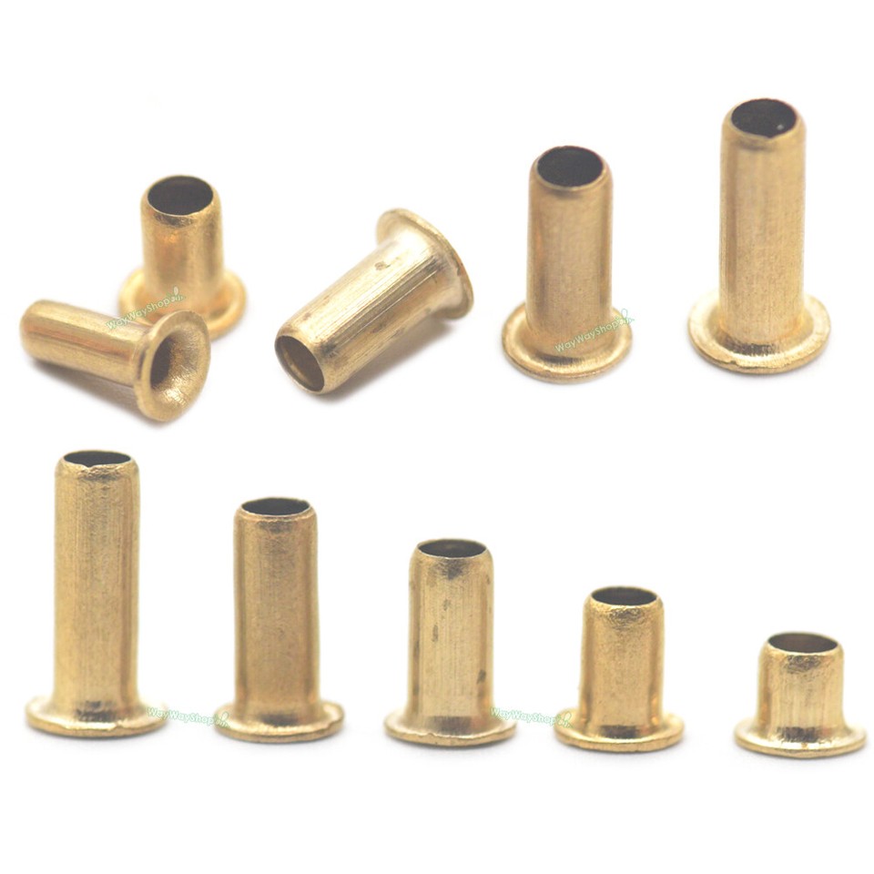 M3 M4 Metric Brass Grommet Eyelet Rivet Crafting Finding Through Nut ...