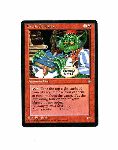 MTG Orcish Librarian SP Ice Age Magic the Gathering ~ Free Shipping ...