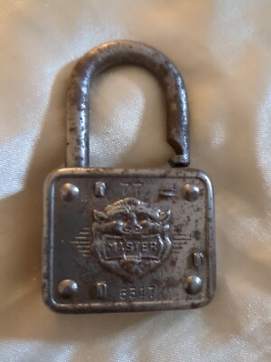 Antique Master Lock Co. # 77 Lion Head Padlock 5317- (PAT. PEND.) - No ...