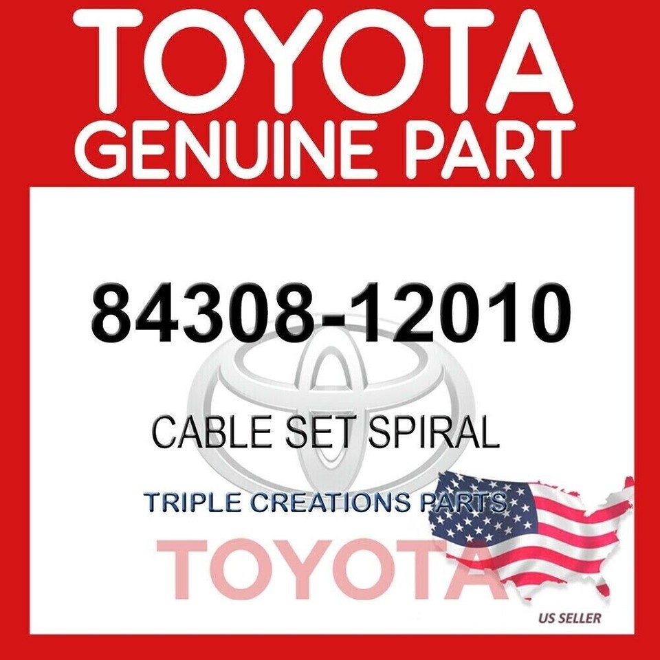 84308-12010 Genuine Toyota Cable Sub-Assy Spiral 8430812010 OEM | eBay